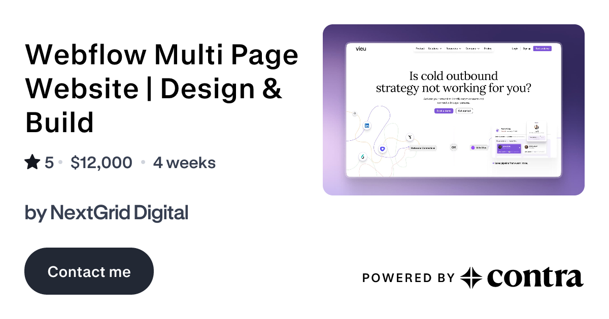 Webflow Multi Page Website | Design & Build by NextGrid Digital