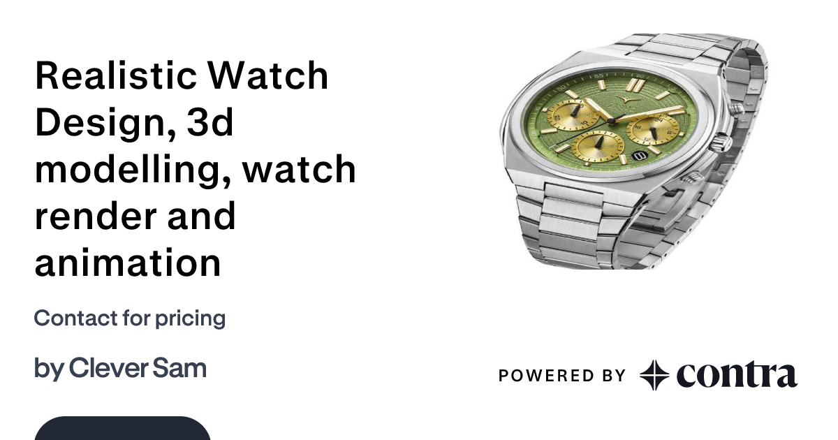 Realistic Watch Design, 3d modelling, watch render and animation by ...