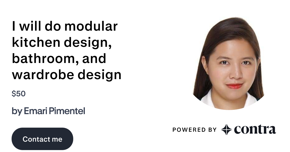 I will do modular kitchen design, bathroom, and wardrobe design by ...