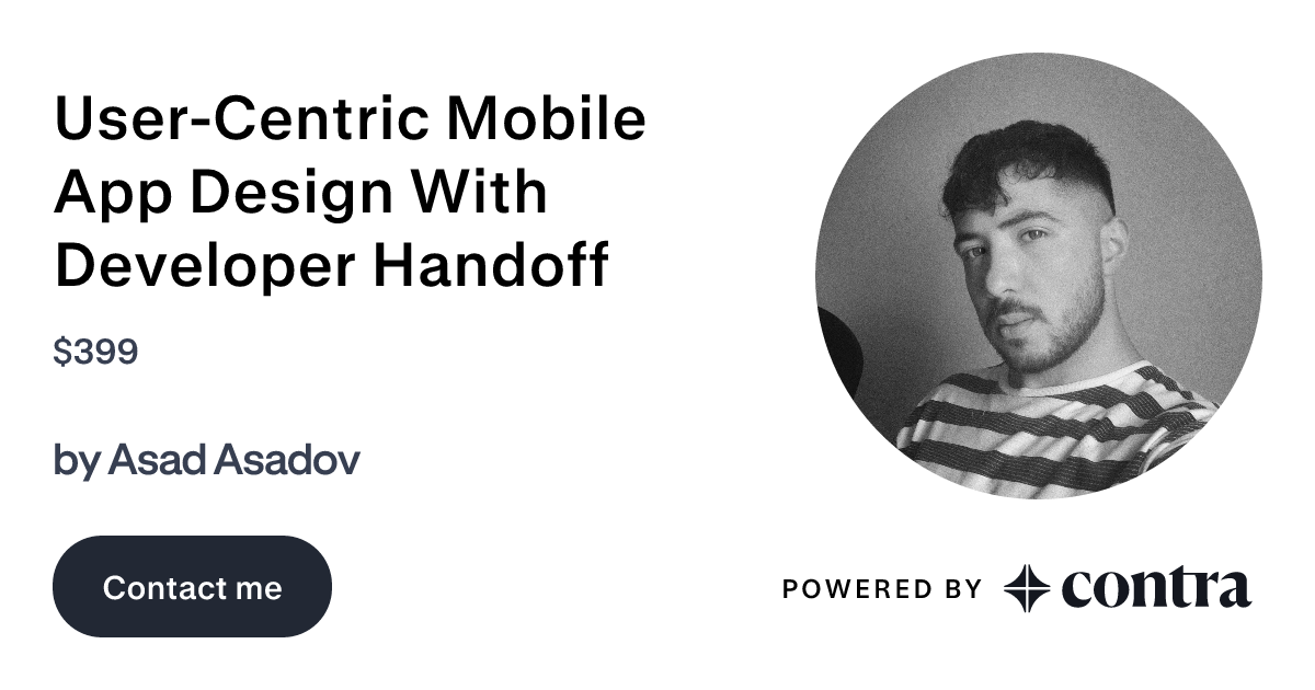 User-Centric Mobile App Design With Developer Handoff by Asad Asadov