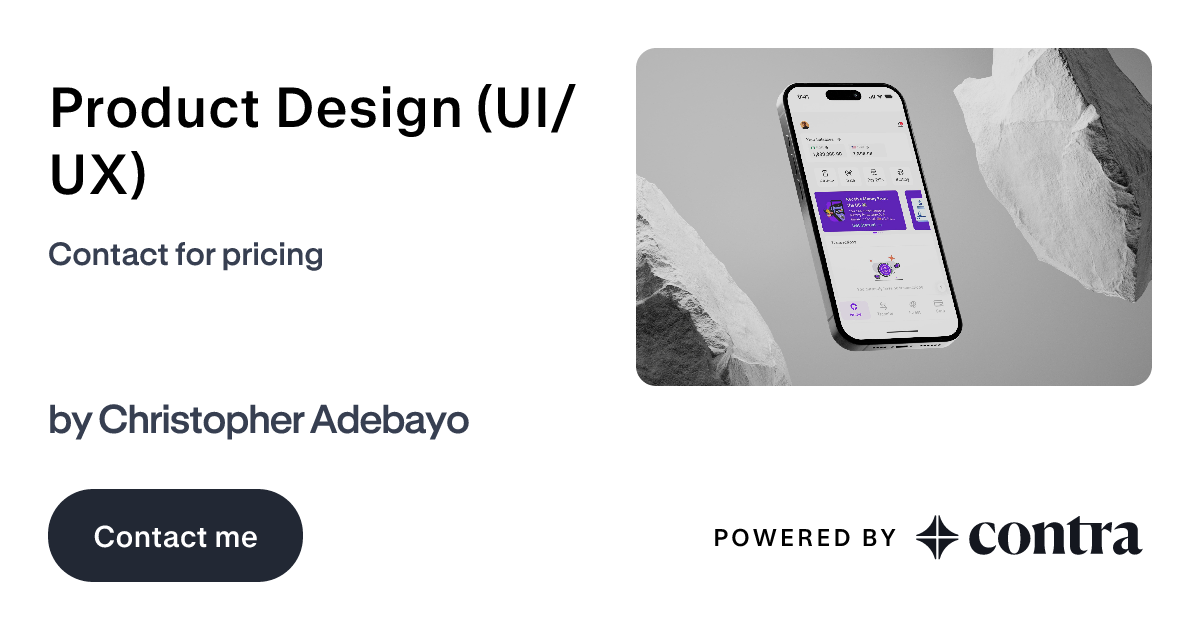 Figma Mobile App Design by Christopher Adebayo