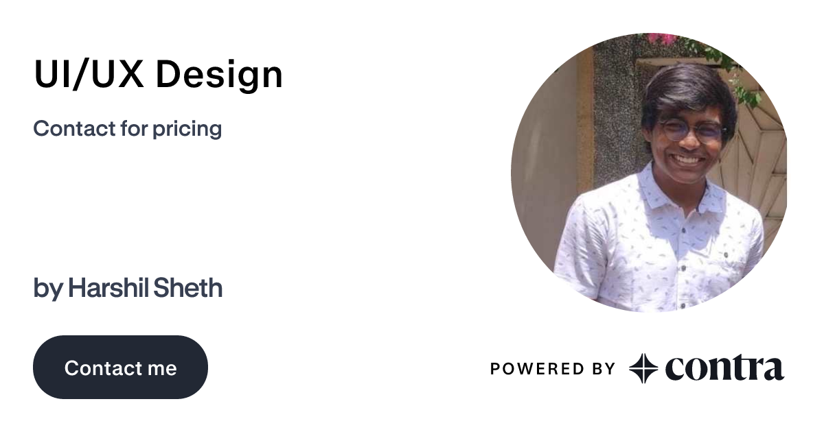 UI/UX Design by Harshil Sheth