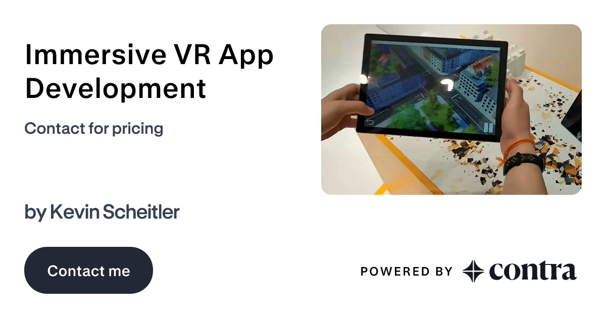 Immersive VR App Development by Kevin Scheitler