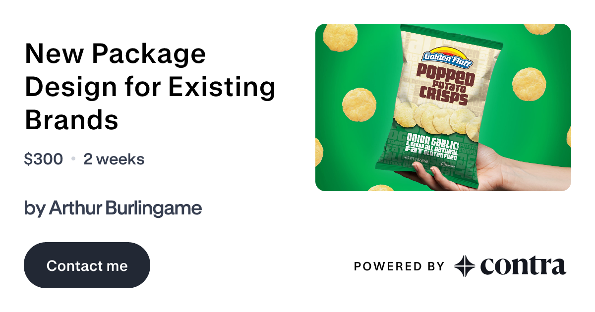 New Package Design for Existing Brands by Arthur Burlingame