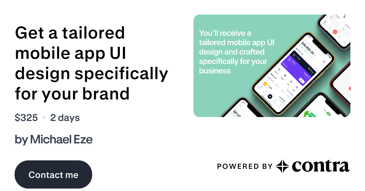 Get a tailored mobile app UI design specifically for your brand by ...