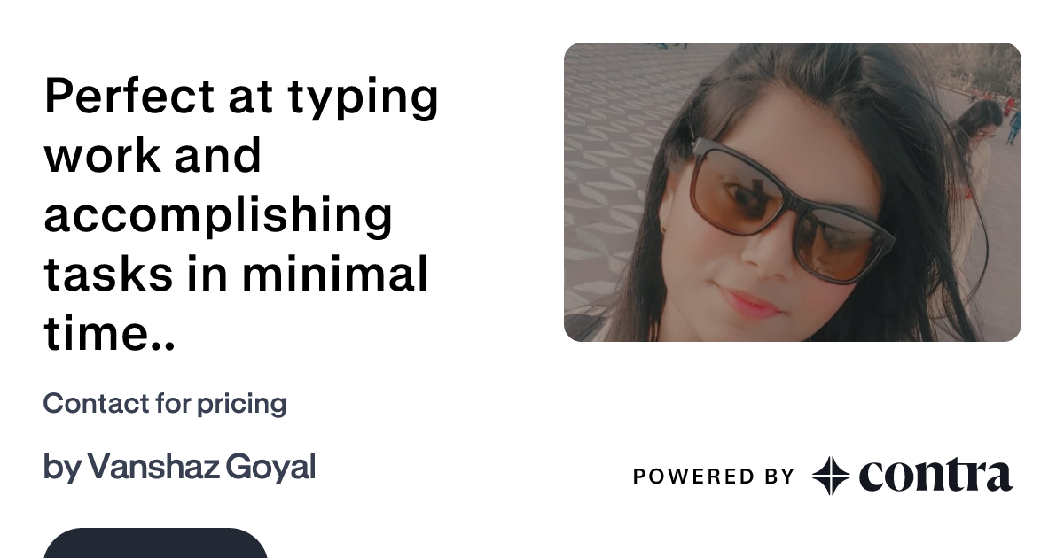 Perfect at typing work and accomplishing tasks in minimal time.. by ...