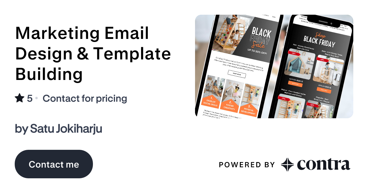 Marketing Email Design & Template Building by Satu Jokiharju