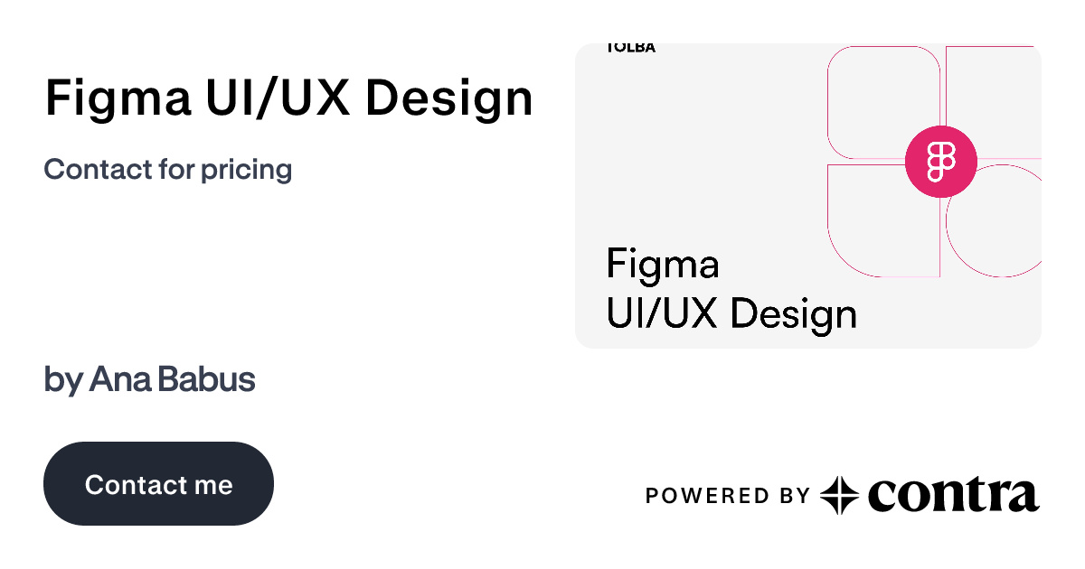 Figma UI/UX Design by Ana Babus