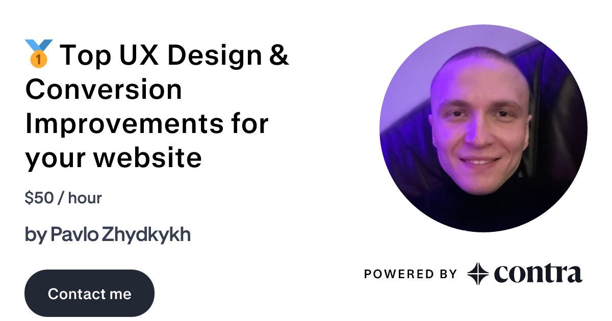 🥇 Top UX Design & Conversion Improvements for your website by Pavlo ...