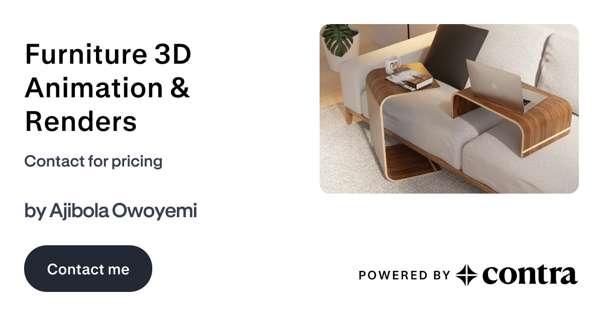 Furniture 3D Animation & Renders by Ajibola Owoyemi