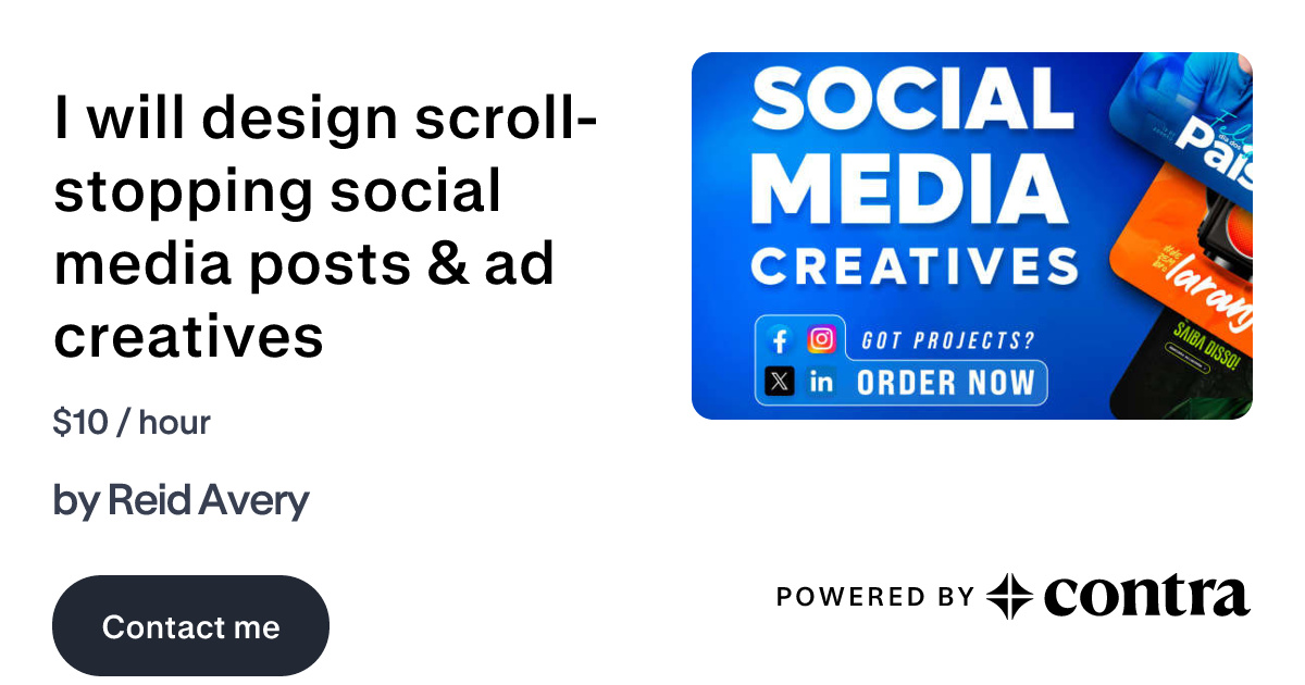 I will design scroll-stopping social media posts & ad creatives by Ibe Uko