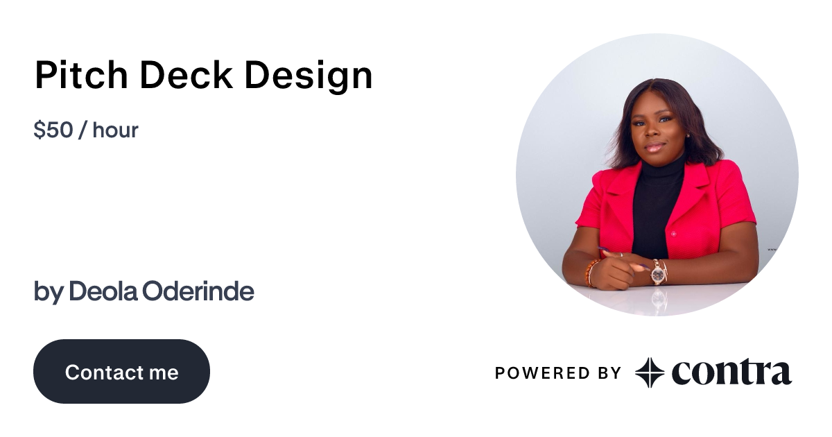 Pitch Deck Design by Deola Oderinde