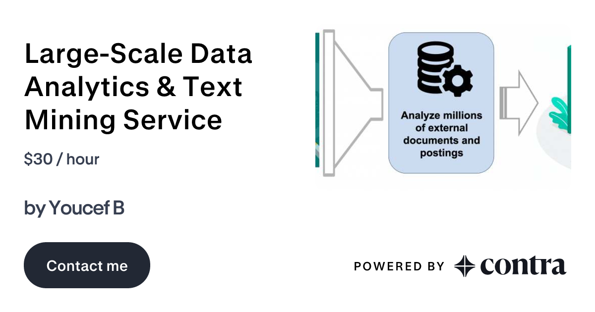 Large-Scale Data Analytics & Text Mining Service by Youcef B