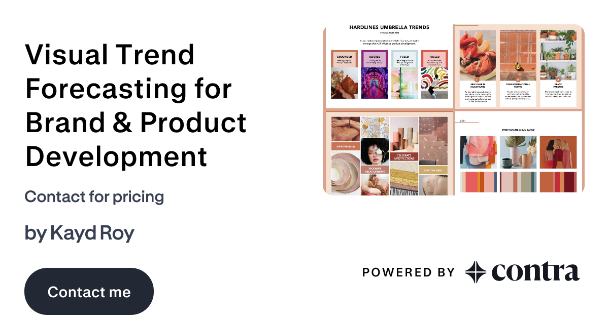 Visual Trend Forecasting for Brand & Product Development by Kayd Roy