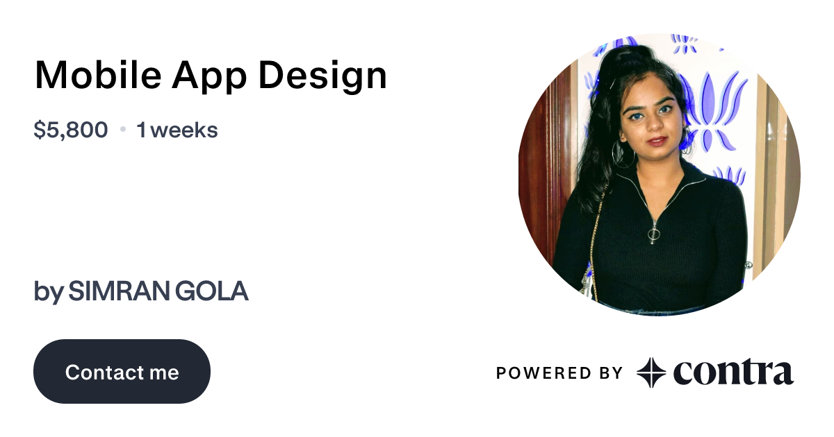 Mobile App Design by SIMRAN GOLA