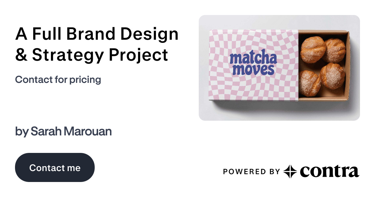 A Full Brand Design & Strategy Project by Sarah Marouan