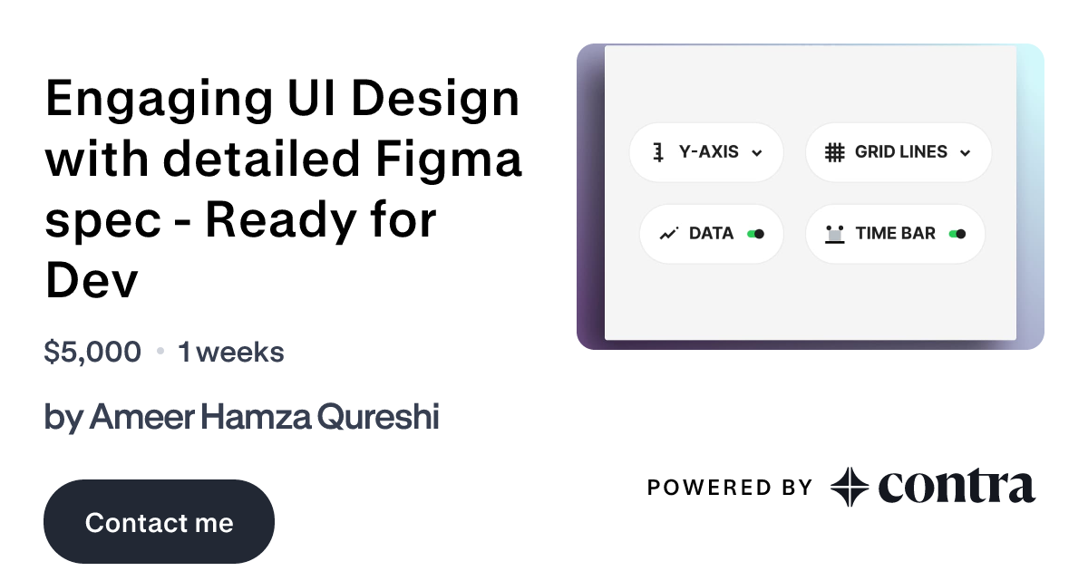 Engaging UI Design with detailed Figma spec - Ready for Dev by Ameer ...