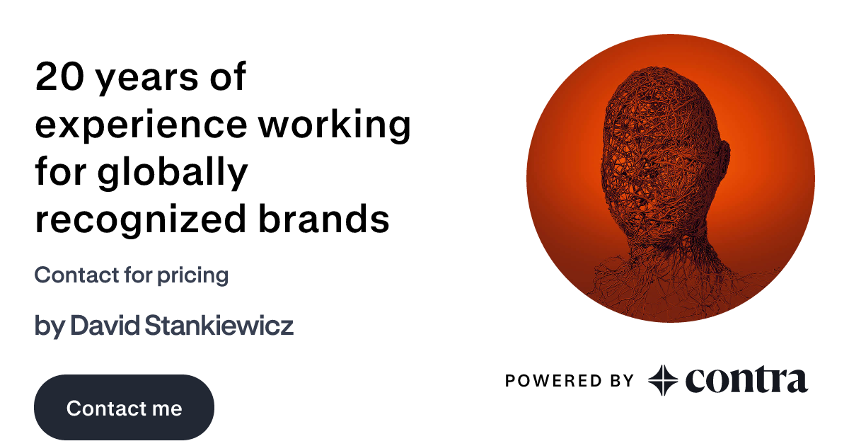 20 years of experience working for globally recognized brands by David ...