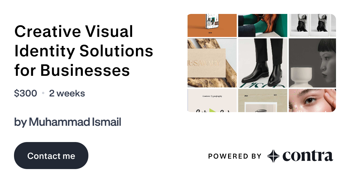 Creative Visual Identity Solutions for Businesses by Muhammad Ismail