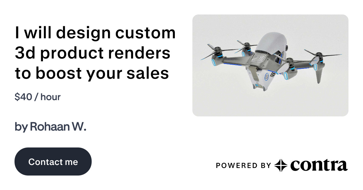 I will design custom 3d product renders to boost your sales by Rohaan W.