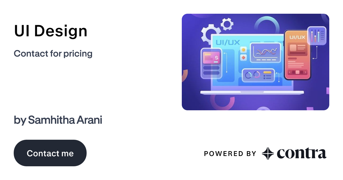 UI Design by Samhitha Arani