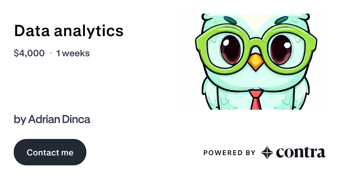 Data analytics by Adrian Dinca