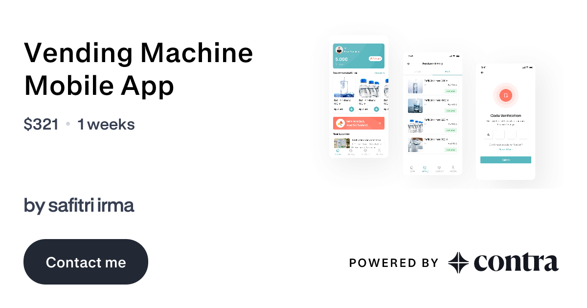 Vending Machine Mobile App by safitri irma