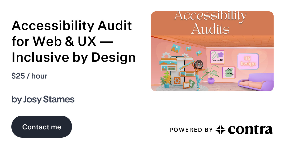 Accessibility Audit for Web & UX — Inclusive by Design by Josy Starnes