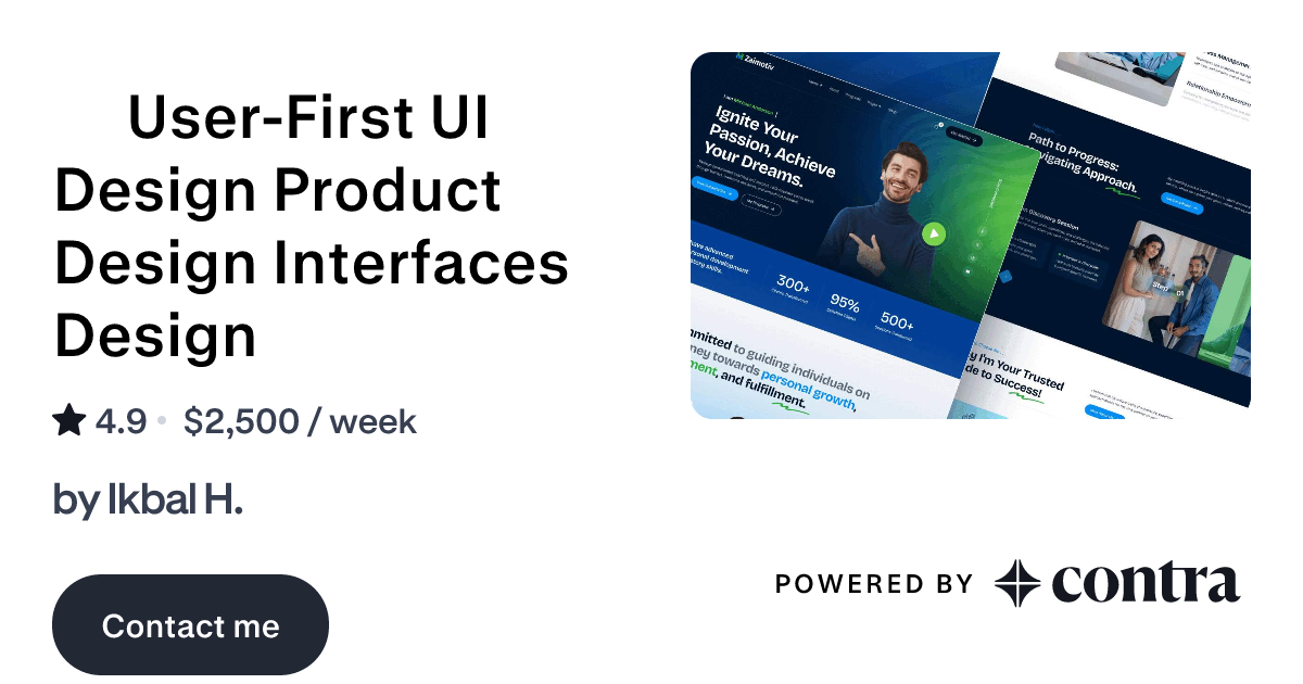 User-First UI Design Product Design Interfaces Design by Ikbal H.