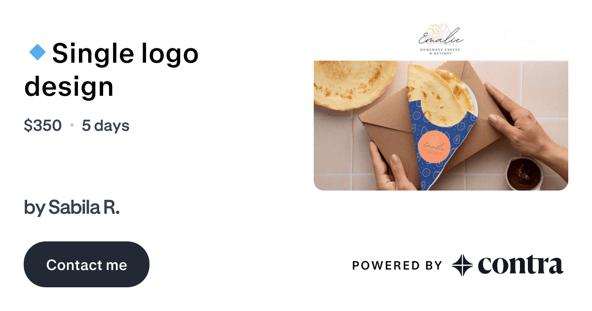 🔹Single logo design by Sabila R.