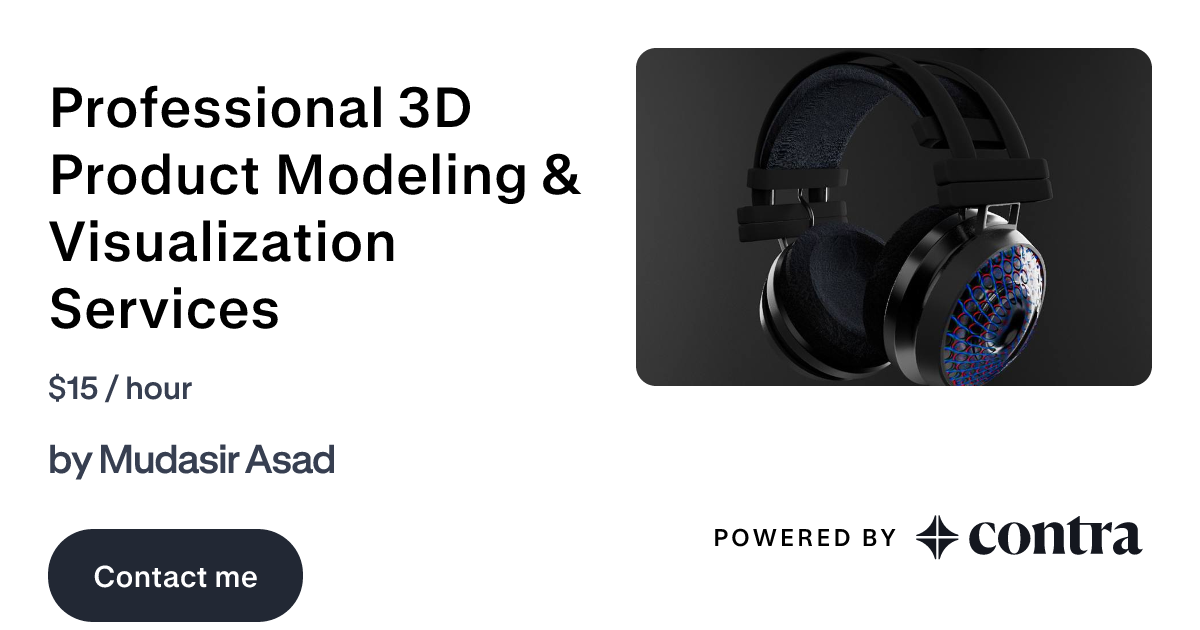Professional 3D Product Modeling & Visualization Services by Mudasir Asad