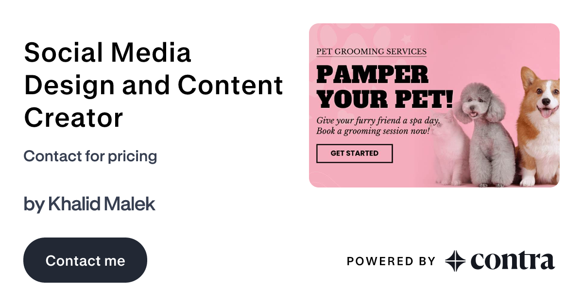 Social Media Design and Content Creator by Khalid Malek