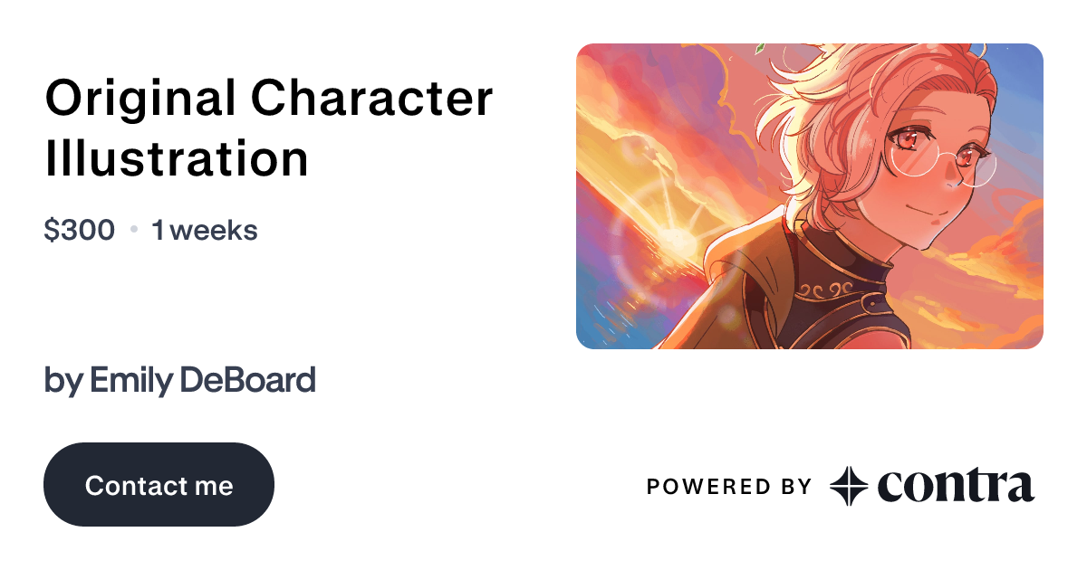 Original Character Illustration by Emily DeBoard