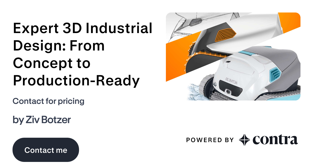 Expert 3D Industrial Design: From Concept to Production-Ready by Ziv Botzer