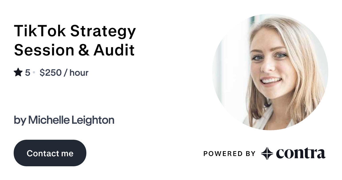TikTok Strategy Session & Audit by Michelle Leighton