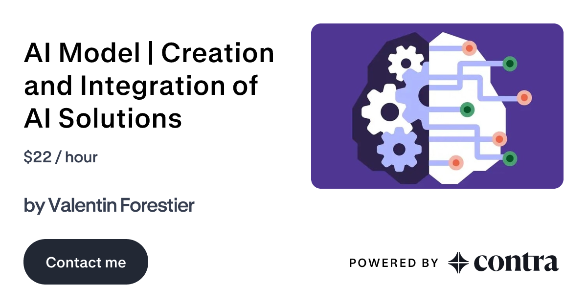 AI Model | Creation and Integration of AI Solutions by Valentin Forestier