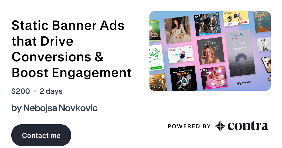 Static Banner Ads that Drive Conversions & Boost Engagement by Nebojsa ...