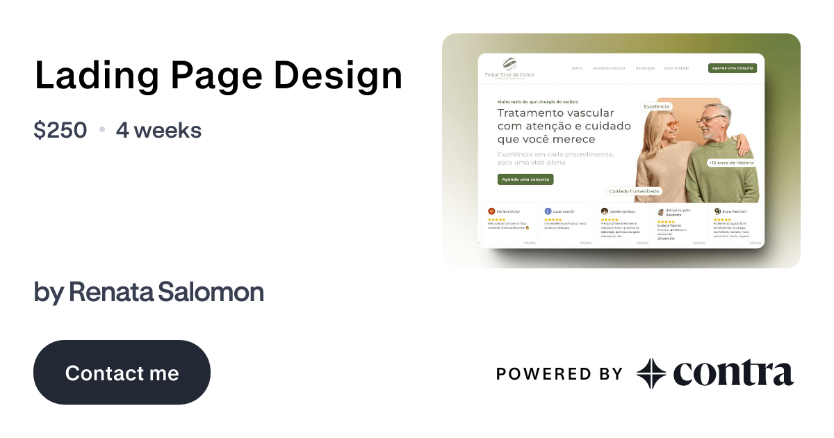 Lading Page Design by Renata Salomon