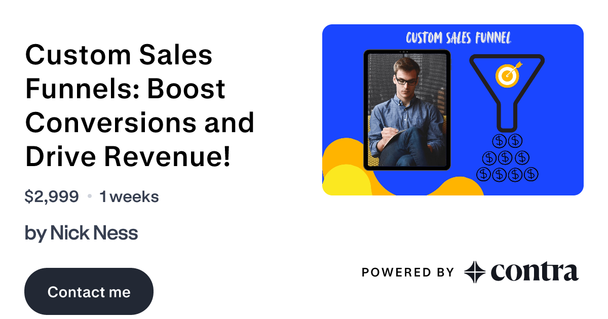 Custom Sales Funnels: Boost Conversions and Drive Revenue! by Nick Ness