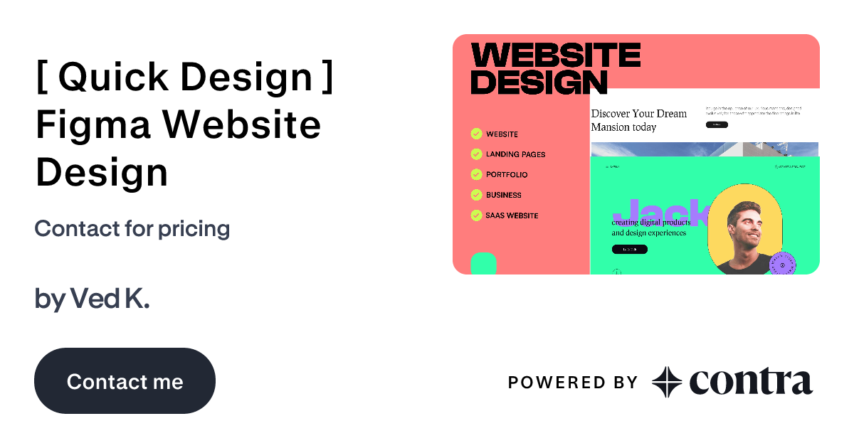 [ Quick Design ] Figma Website Design by ifree Buddy