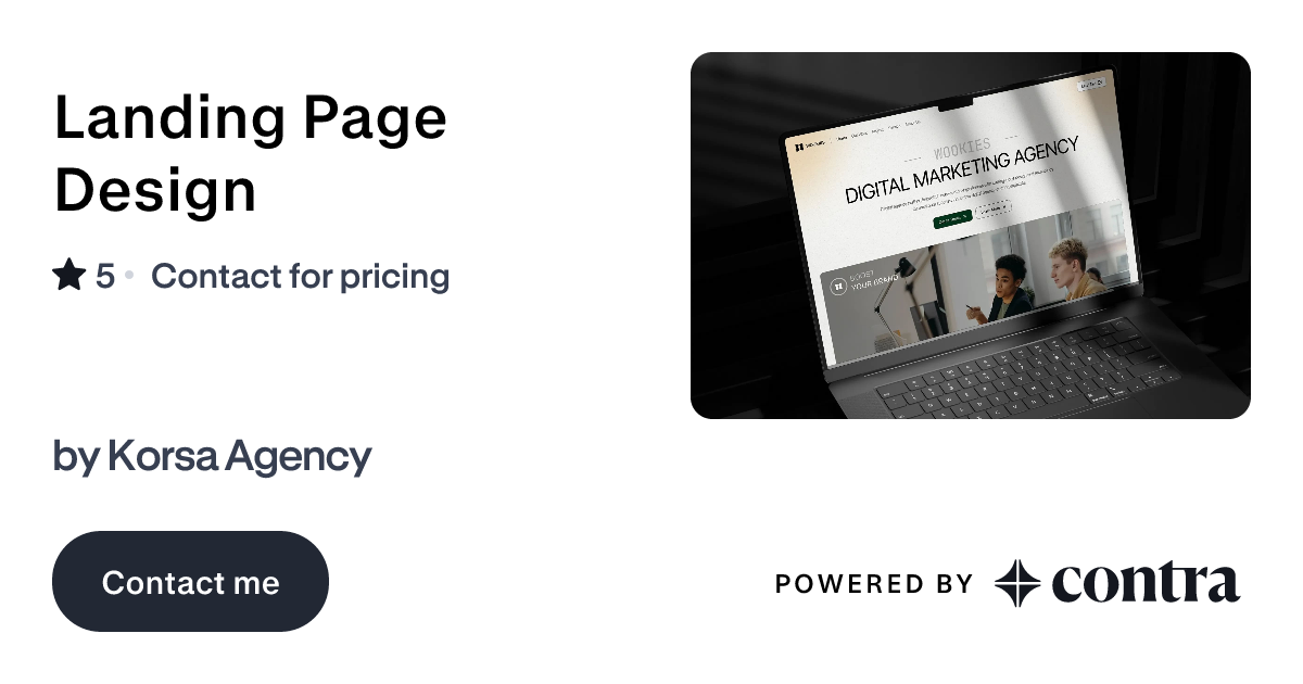 Landing Page Design by Korsa Agency
