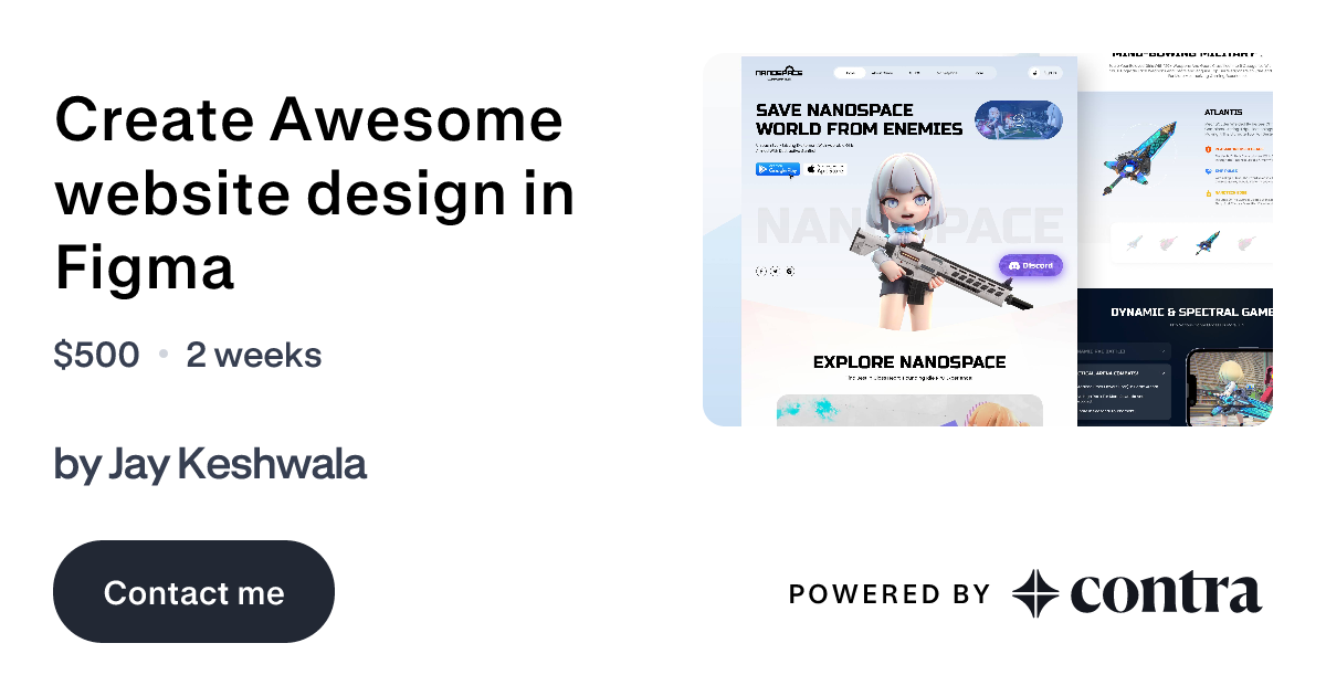 Create Awesome website design in Figma by Jay Keshwala