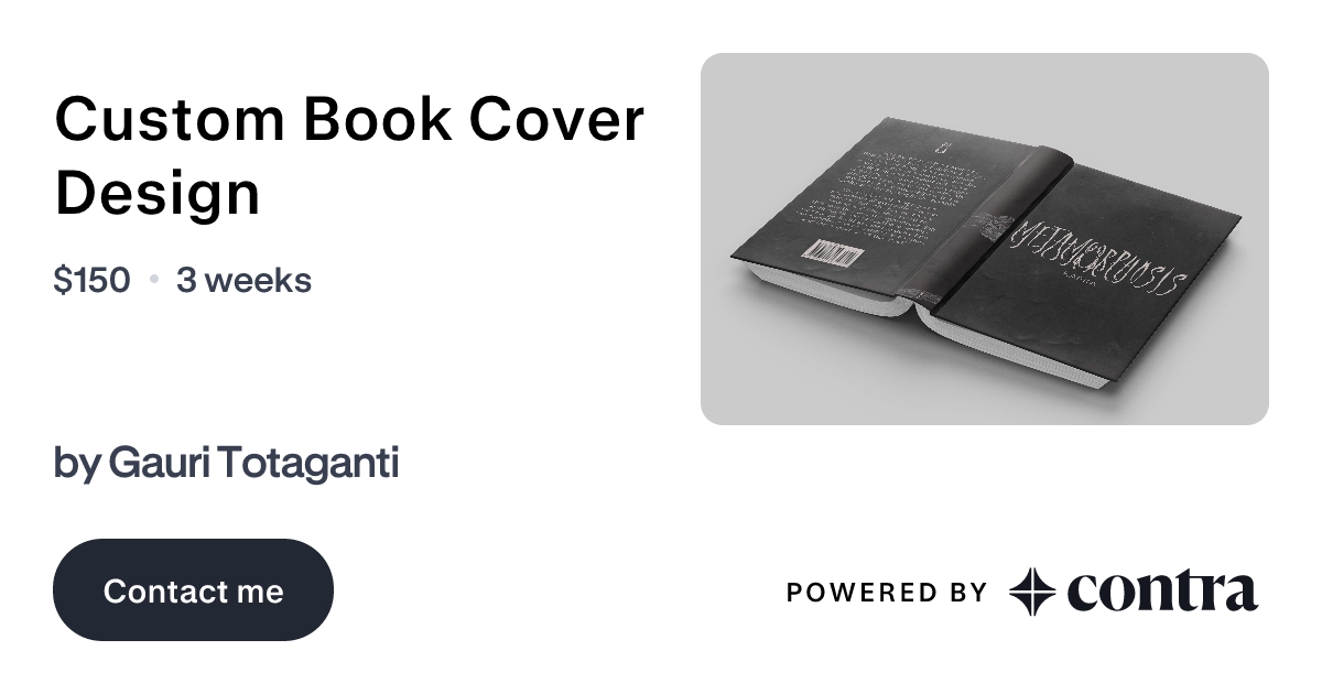 Custom Book Cover Design by Gauri Totaganti