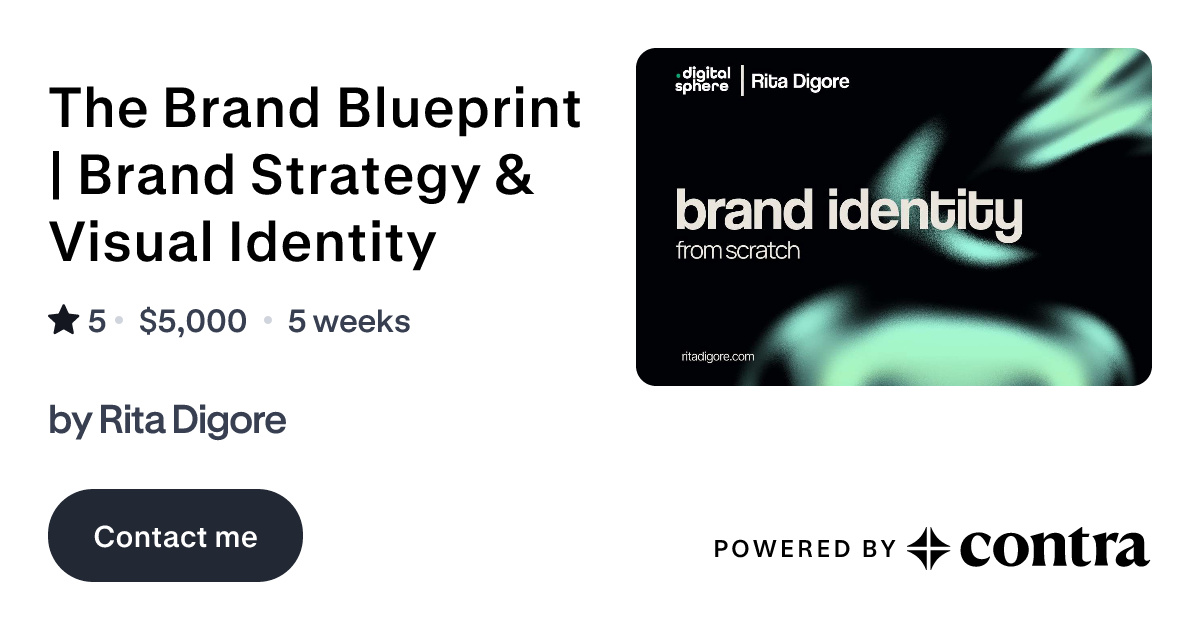The Brand Blueprint | Brand Strategy & Visual Identity by Rita Digore