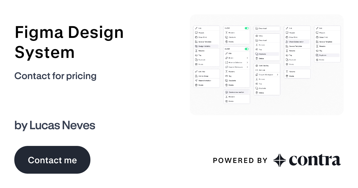 Figma Design System by Lucas Neves