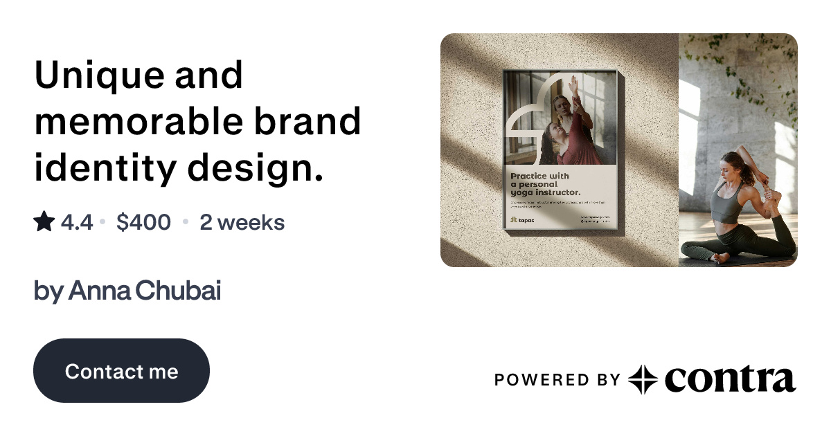 Unique and memorable brand identity design. by Anna Chubai