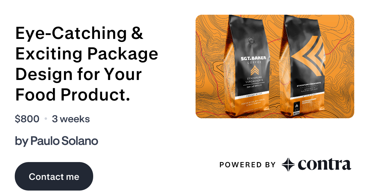 Eye-Catching & Exciting Package Design for Your Food Product. by Paulo ...