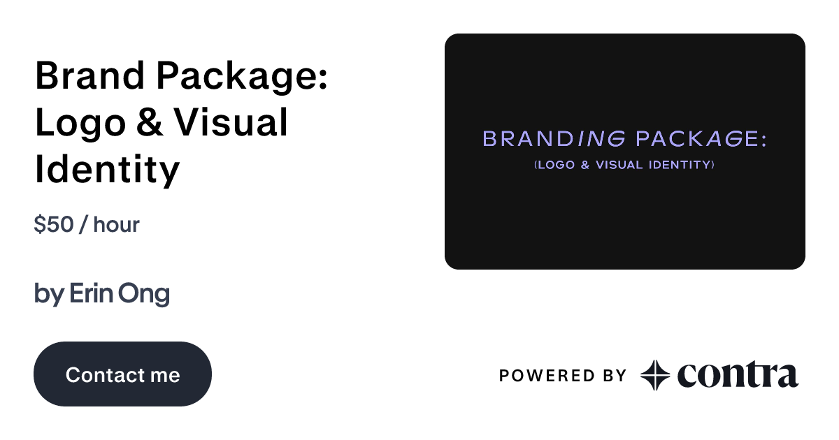 Brand Package: Logo & Visual Identity by Erin Ong
