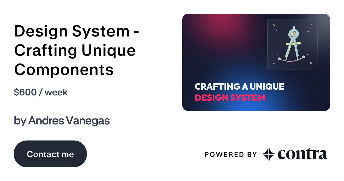 Design System - Crafting Unique Components by Andres Vanegas