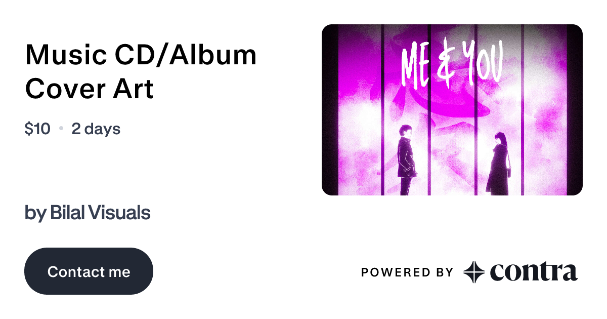 Music CD/Album Cover Art by Bilal Visuals